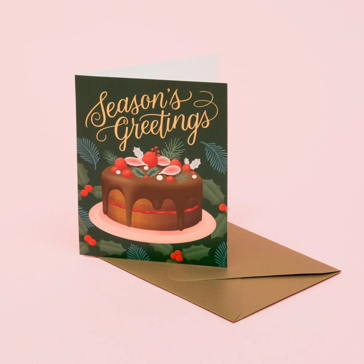 Holiday Dessert Card - Green