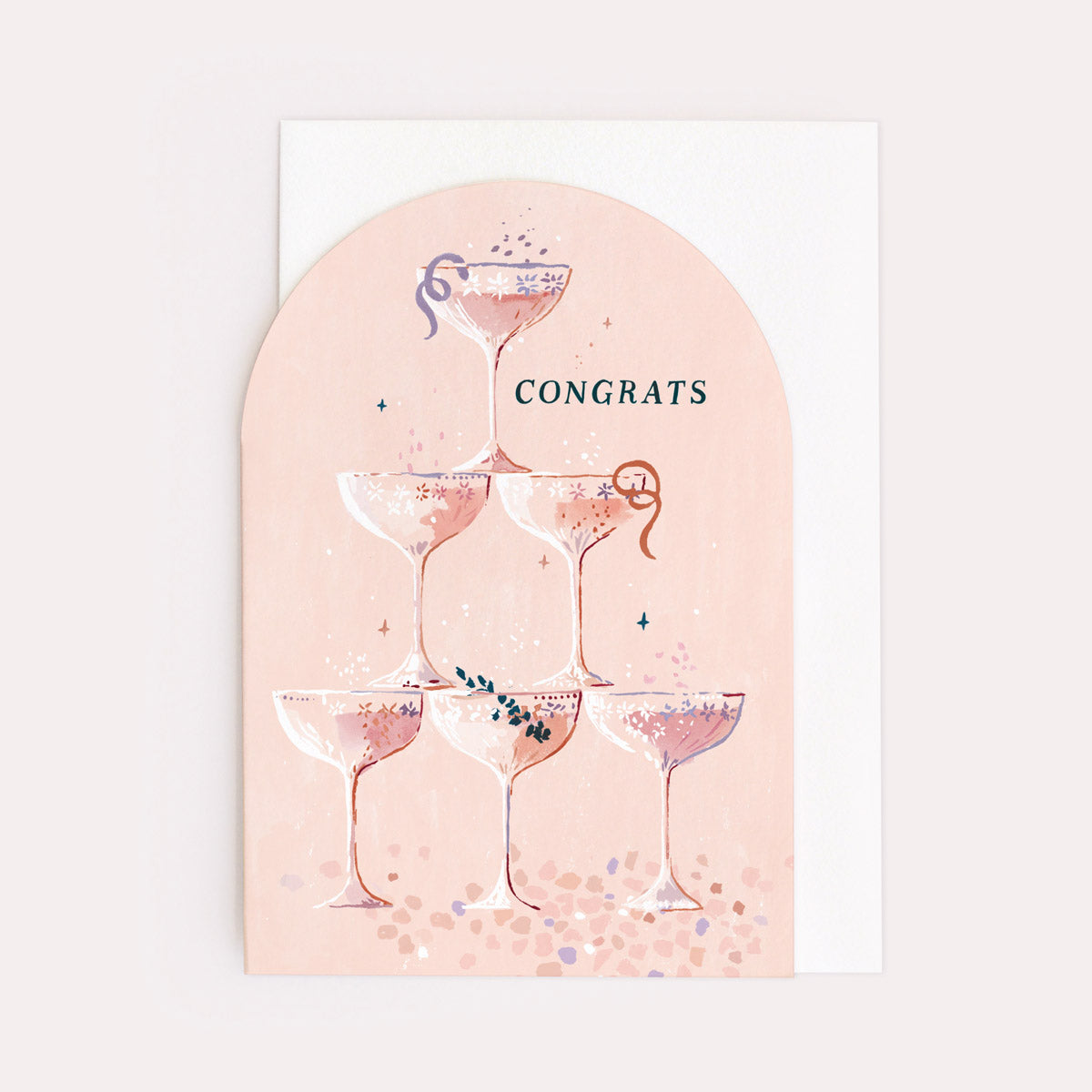 Champagne Congratulations Card | Paper & Cards Studio